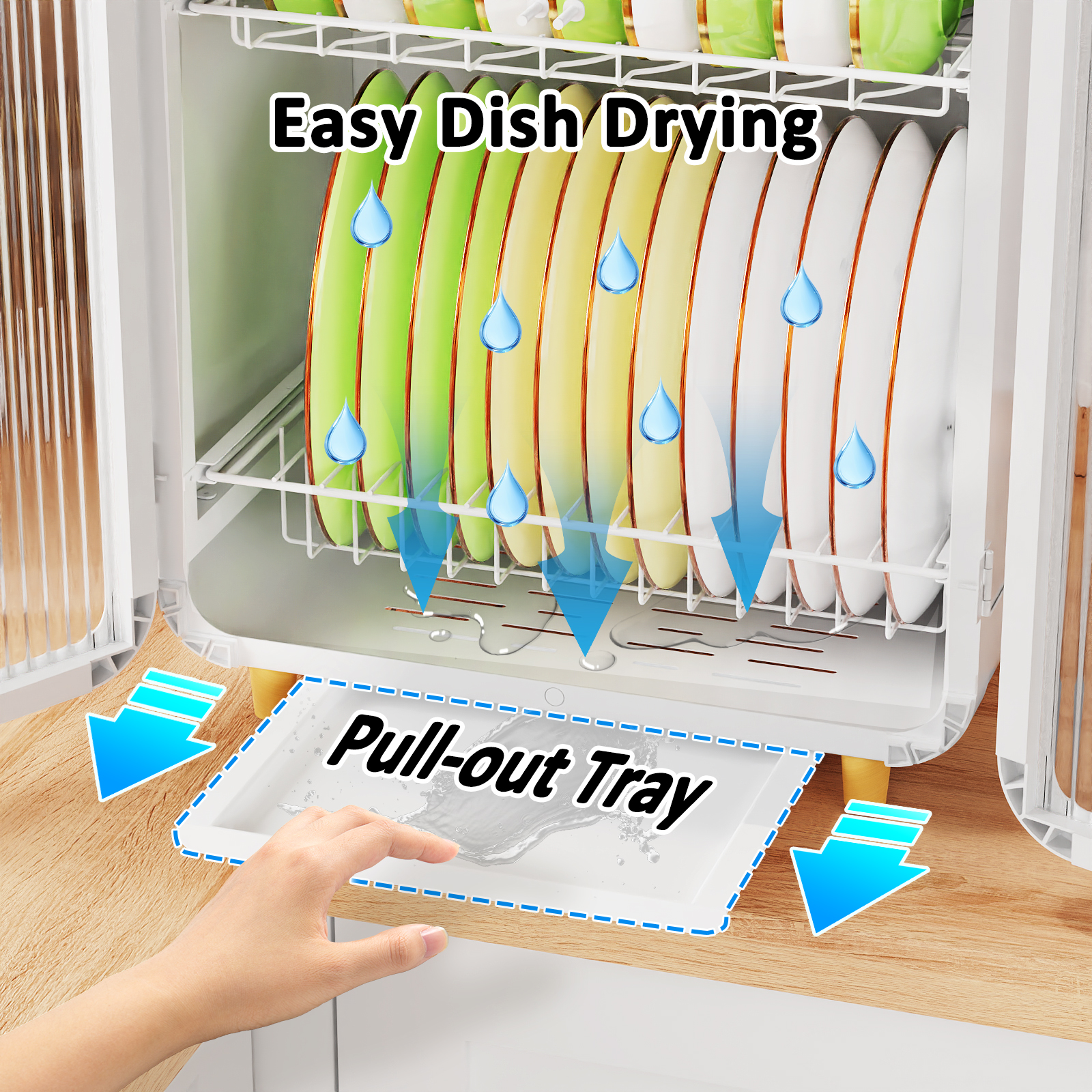 iSPECLE【Promotion BUY 1 GET 3 item】Dish Rack Kitchen Organizer Cabinet ...