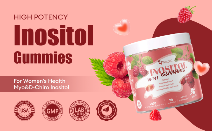 Migcopat Inositol Gummies, Inositol&D-Chiral Inositol 40:1, Inositol ...