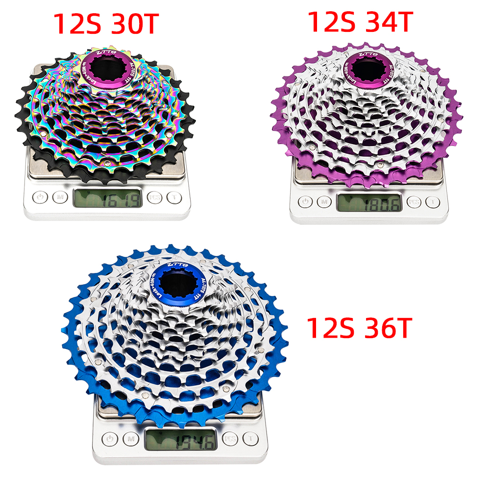 ZTTO 12S Road Bike Cassette ULT Gen2 Light Weight 12Speed Cogs 11-30/34 ...