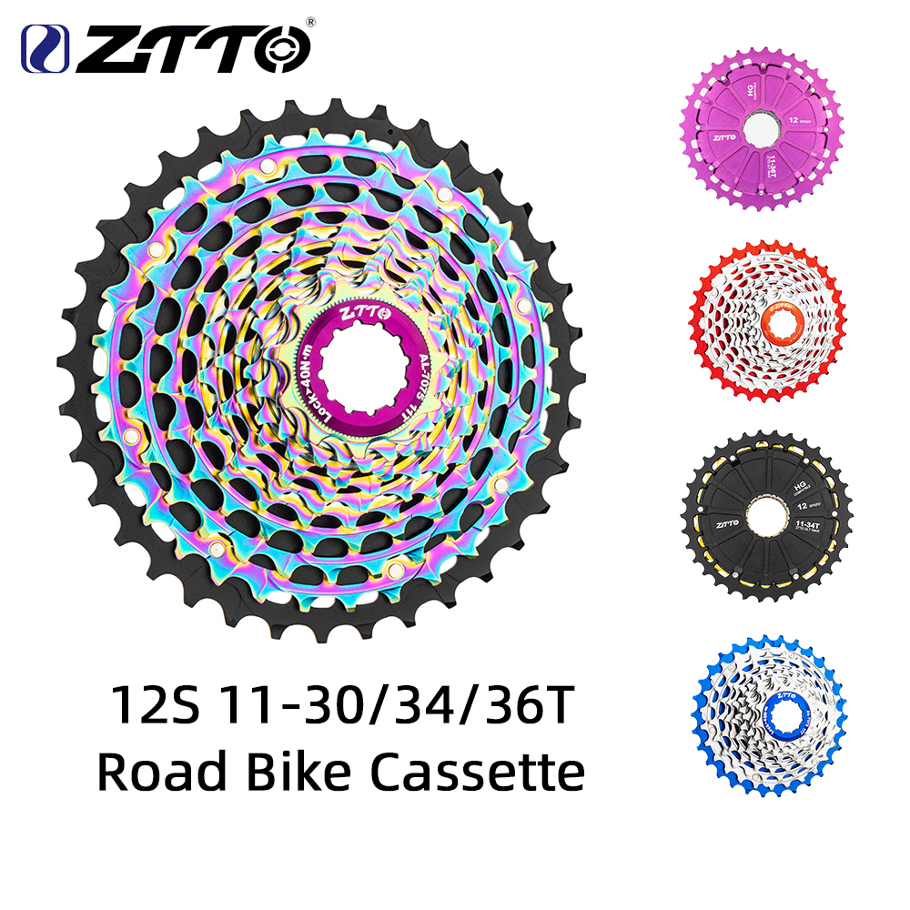 ZTTO 12S Road Bike Cassette ULT Gen2 Light Weight 12Speed Cogs 11-30/34 ...