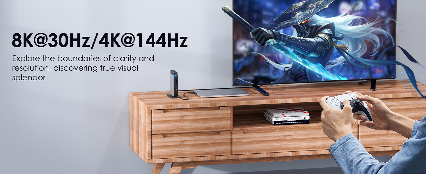 Wavlink Pd3 1 Triple Display Usb C Docking Station With 140w Power Triple Display Dock With 8k