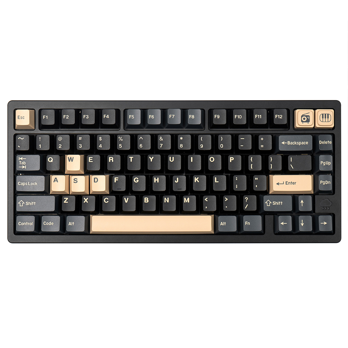 Apes Keycaps Minimalist PBT Doubleshot Keycaps Cherry Profile for MX ...