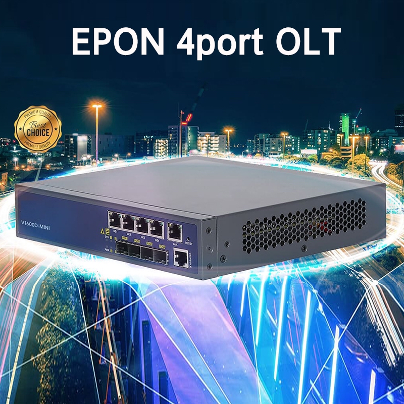 EPON OLT 4PON Ports FTTH mini OLT CATV Carrier-grade high-density Fiber ...
