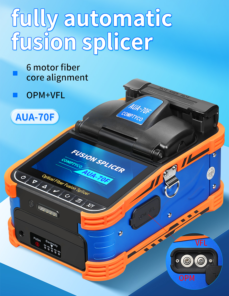 Comptyco AUA-70F FTTH Fiber Optic Stripping Machine Automatic Cleaver ...