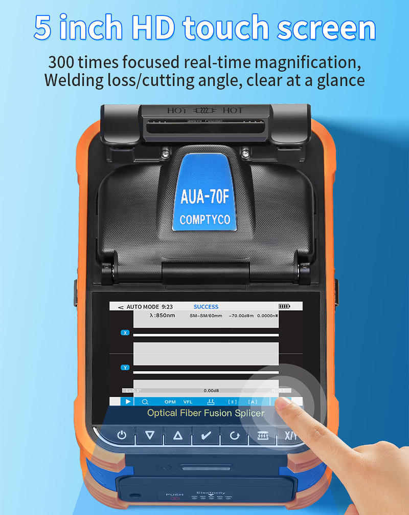 COMPTYCO AUA-70F 6 motor fast optical fiber fusion splicer intelligent ...