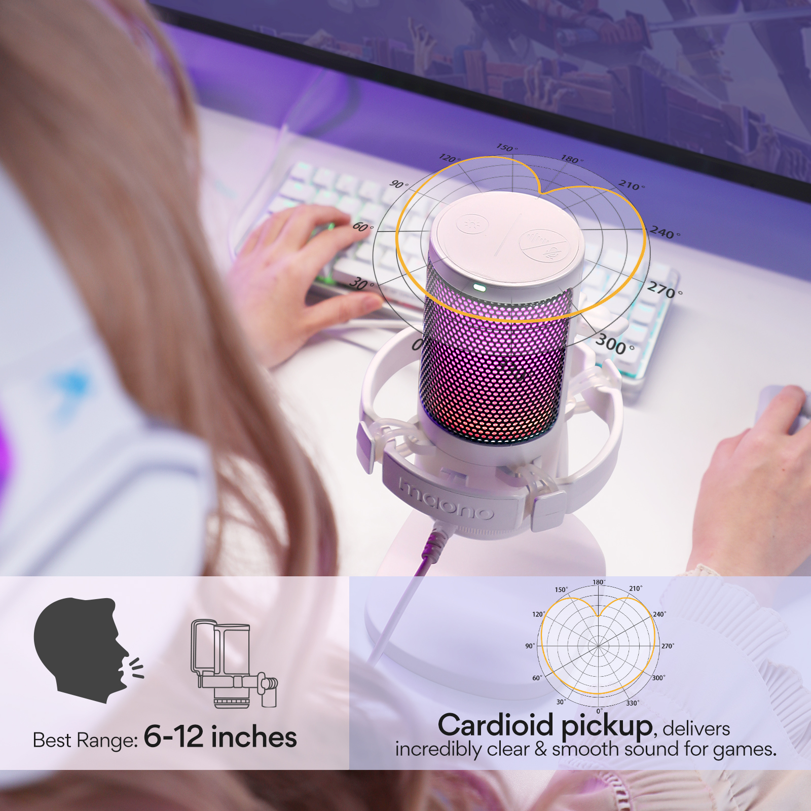 Maono DGM20/DGM20S USB Microphone PC Mic Gaming Mic for PC,Gaming ...