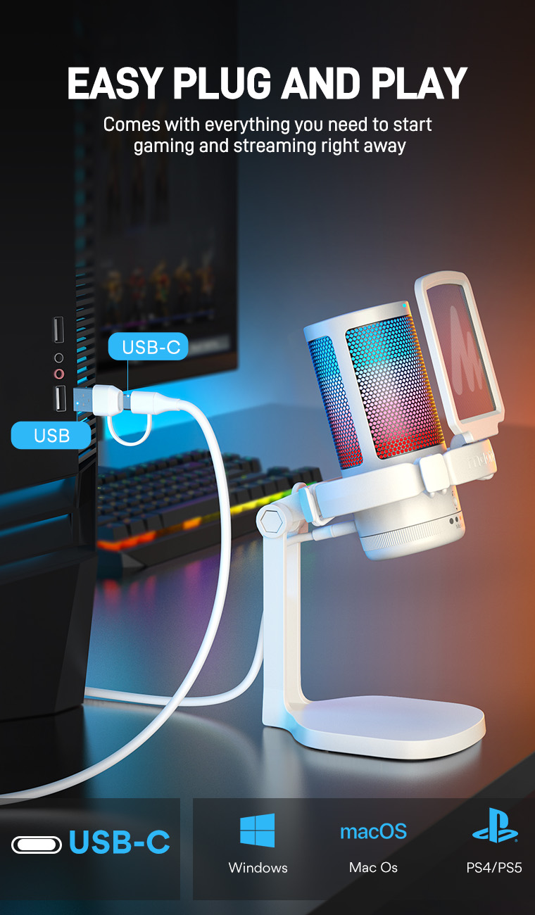 Maono DGM20/DGM20S USB Microphone PC Mic Gaming Mic for PC,Gaming ...