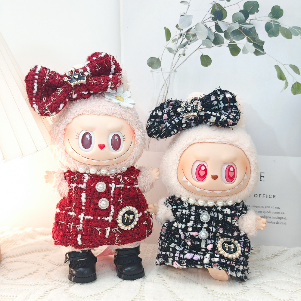 labubu rough coat dress for V1/V2 labubu dolls. | Shopee Philippines