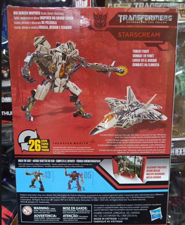Hasbro Transformers Revenge of the Fallen Studio Series STARSCREAM SS21 ...