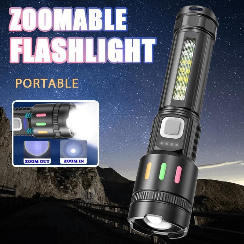 Flashlight Rechargeable Waterproof Original Digital Display LED Heavy ...