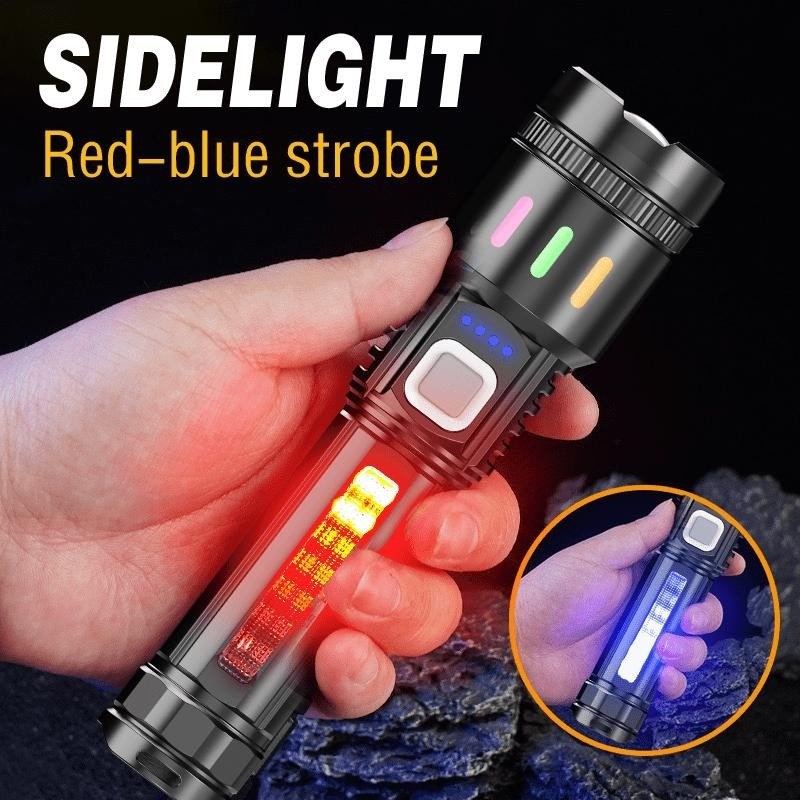 Flashlight Rechargeable Waterproof Original Digital Display LED Heavy ...