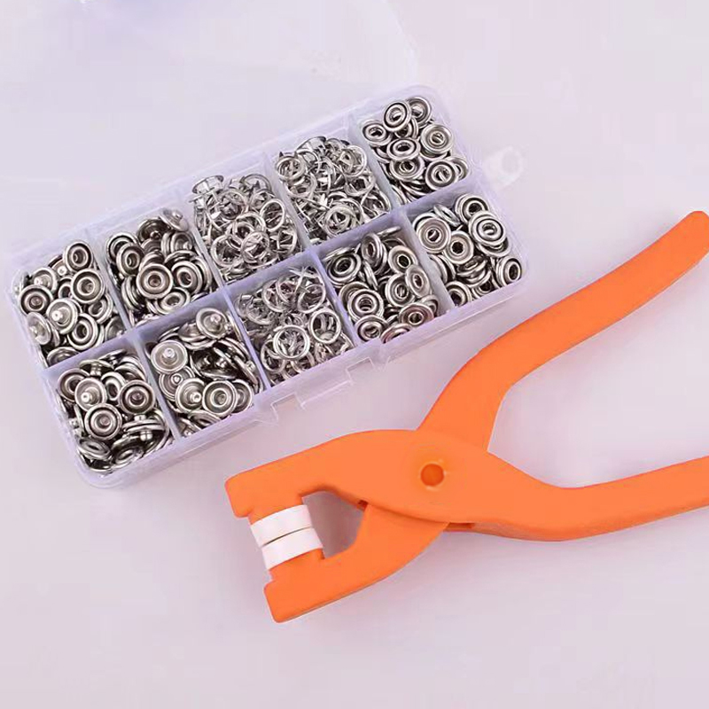 Snap Button Kit With Hand Pressure Pliers 50pcs Snaps Metal Snaps For ...