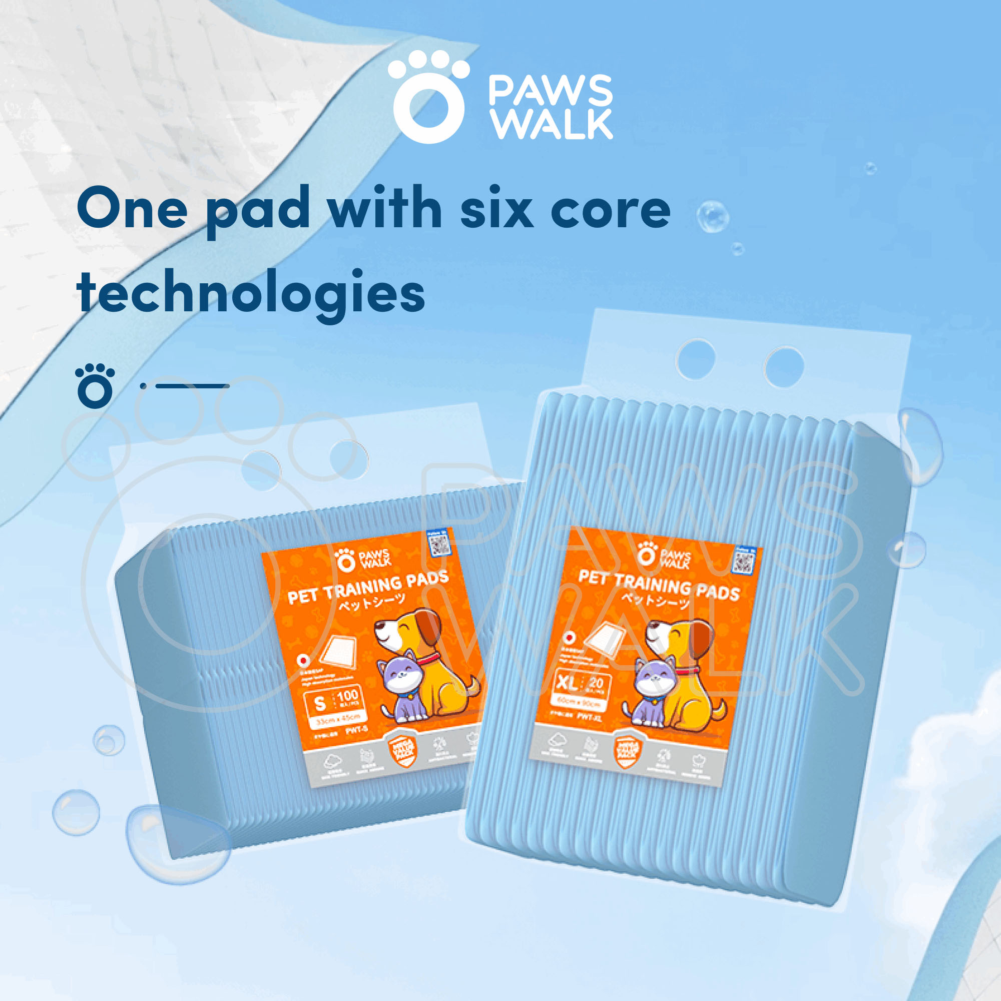 100PCS Pet Training Pad Pads Trays Deodorization Pet Dog Cat Wee Pee ...