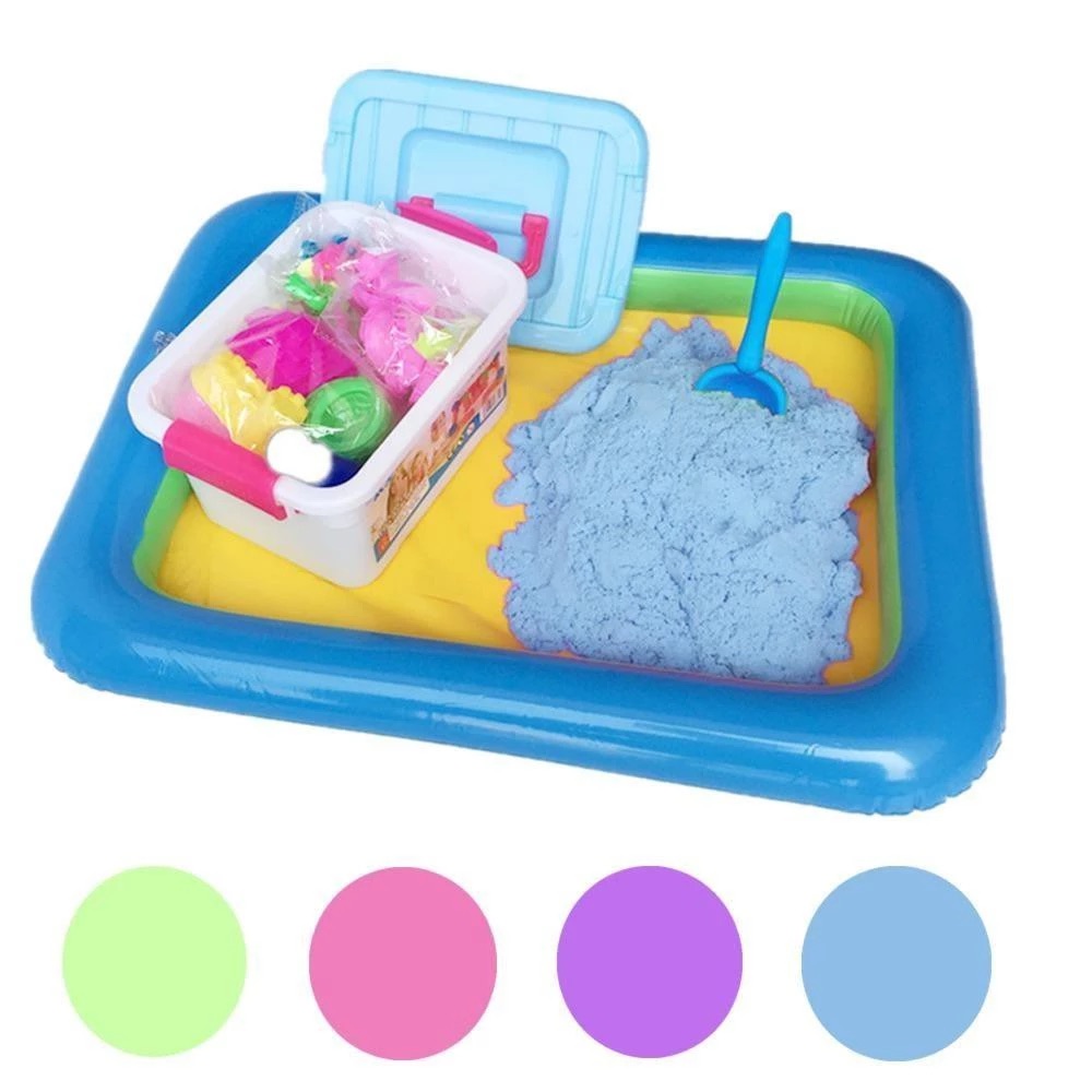 Children's Space Toys Sand Set 1kg color sand magic clay sand with 12 ...