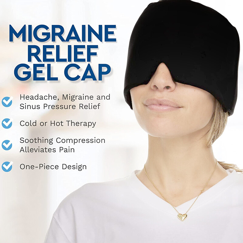 Gel Cold Headache Relief Migraine Relief Cap Head Massager Antistress ...