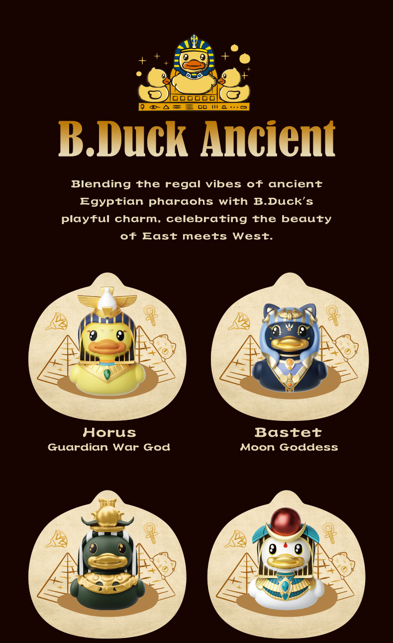 B.Duck X The British Museum God Series Figures Blind Box Action Toys ...