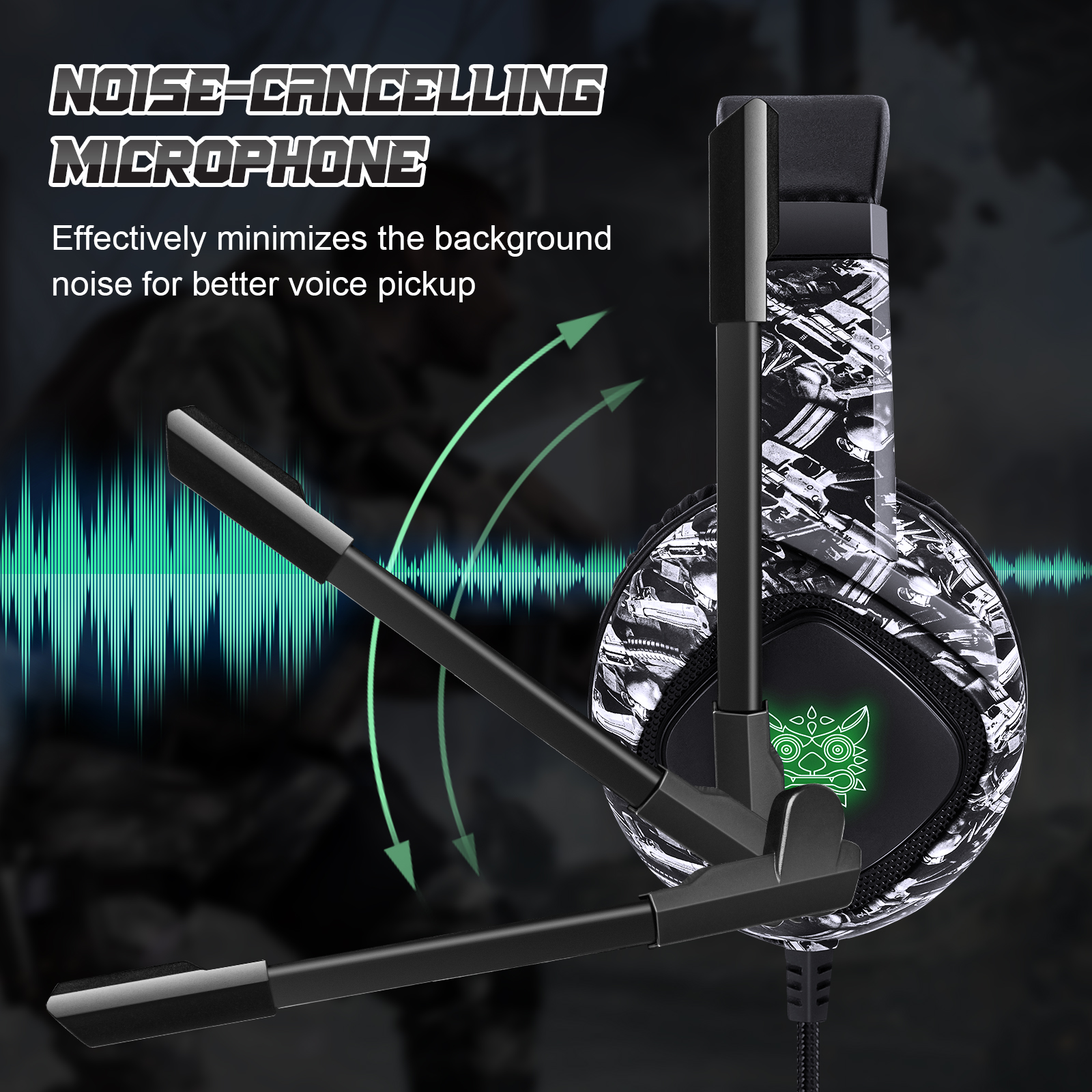 Onikuma K19 Professional Gaming Headset Anti-noise Super Bass ...