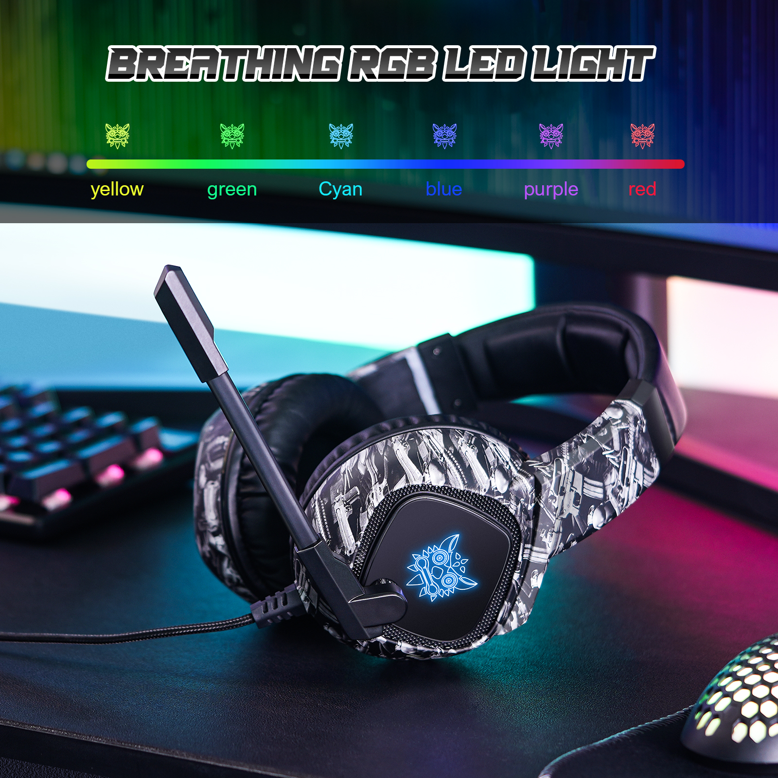 Onikuma K19 Professional Gaming Headset Anti-noise Super Bass ...
