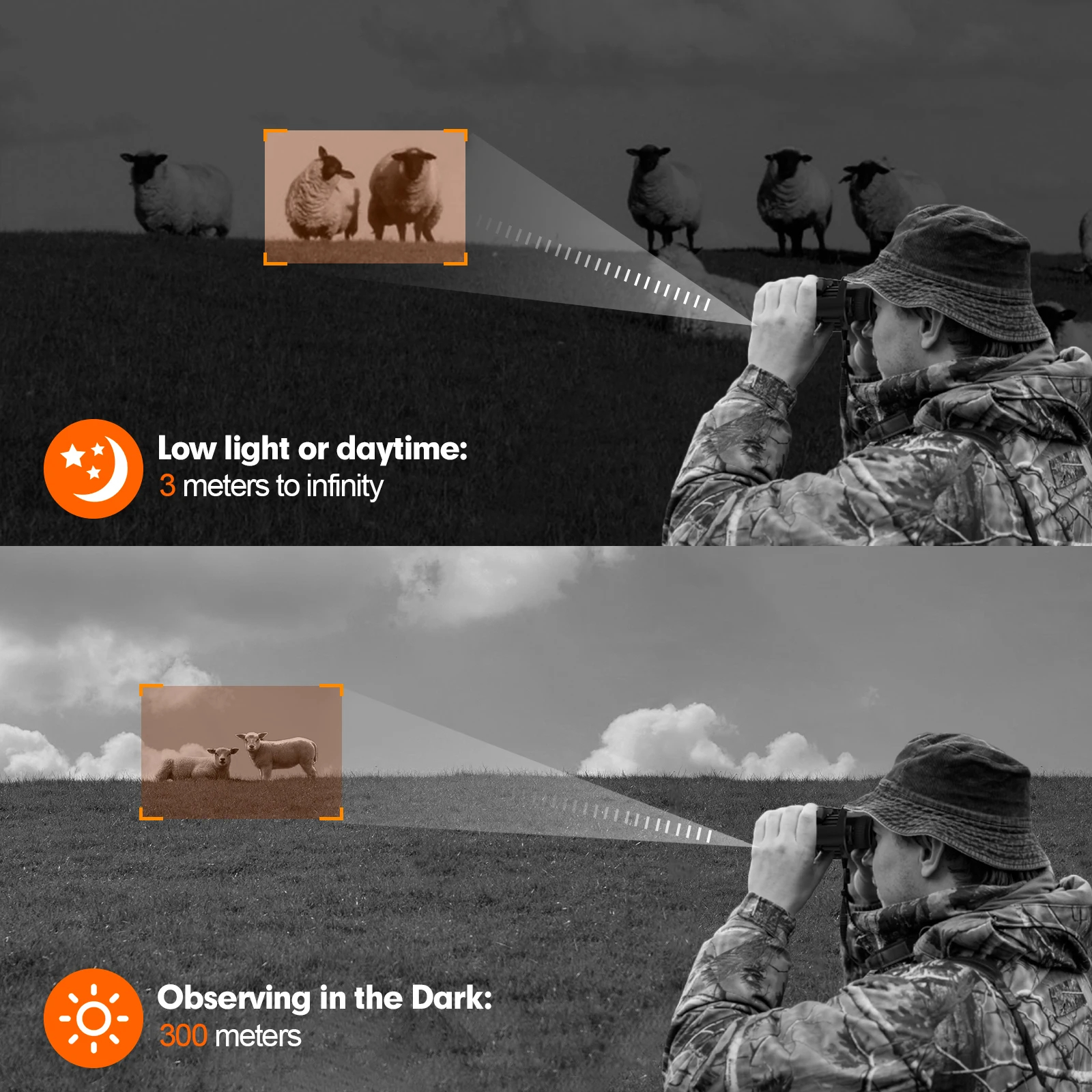 Gtmedia N4 Night Vision Binoculars With 5x Zoom 1080p Video Recording ...