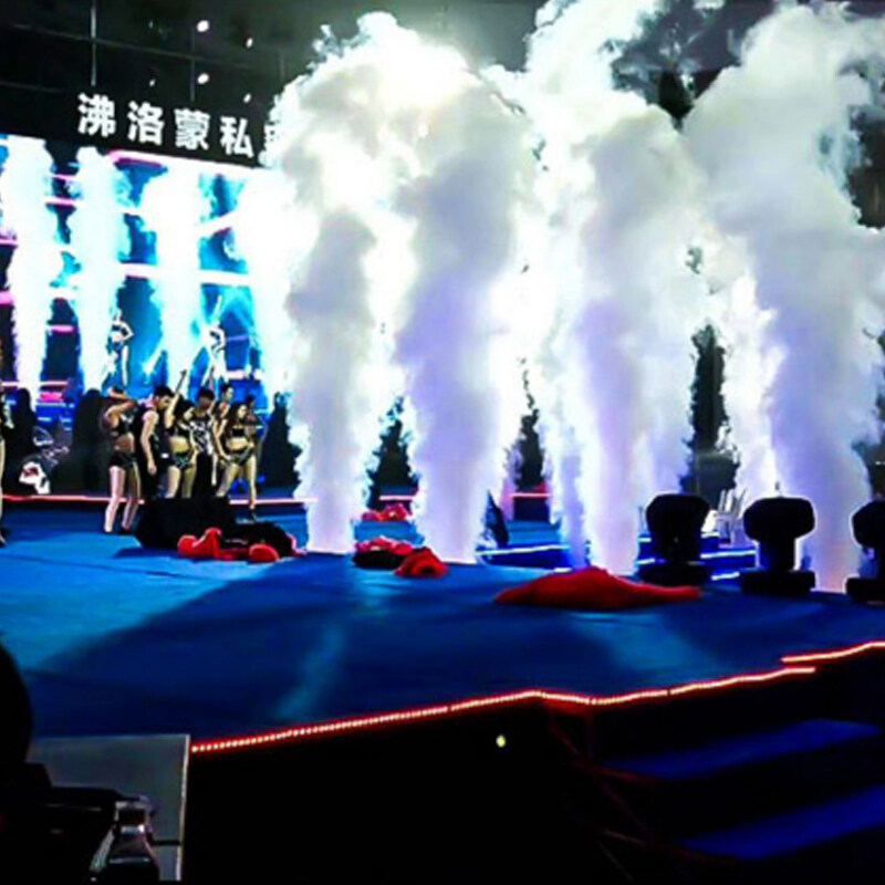 LED CO2 Jet Column Fog Smoke Machine 250W Single Head DMX Carbon ...