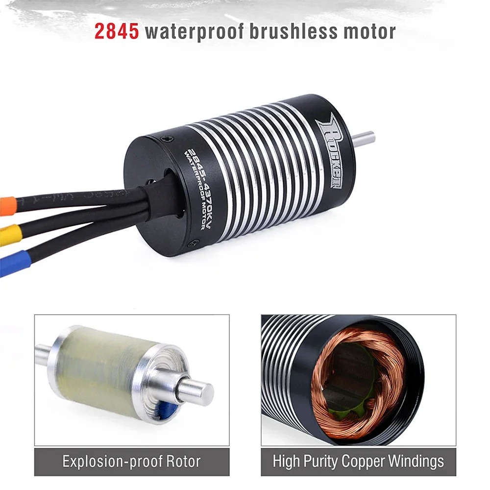 SURPASS Hobby Rocket 2845 Waterproof Brushless Motor w/ 45A ESC Combo ...