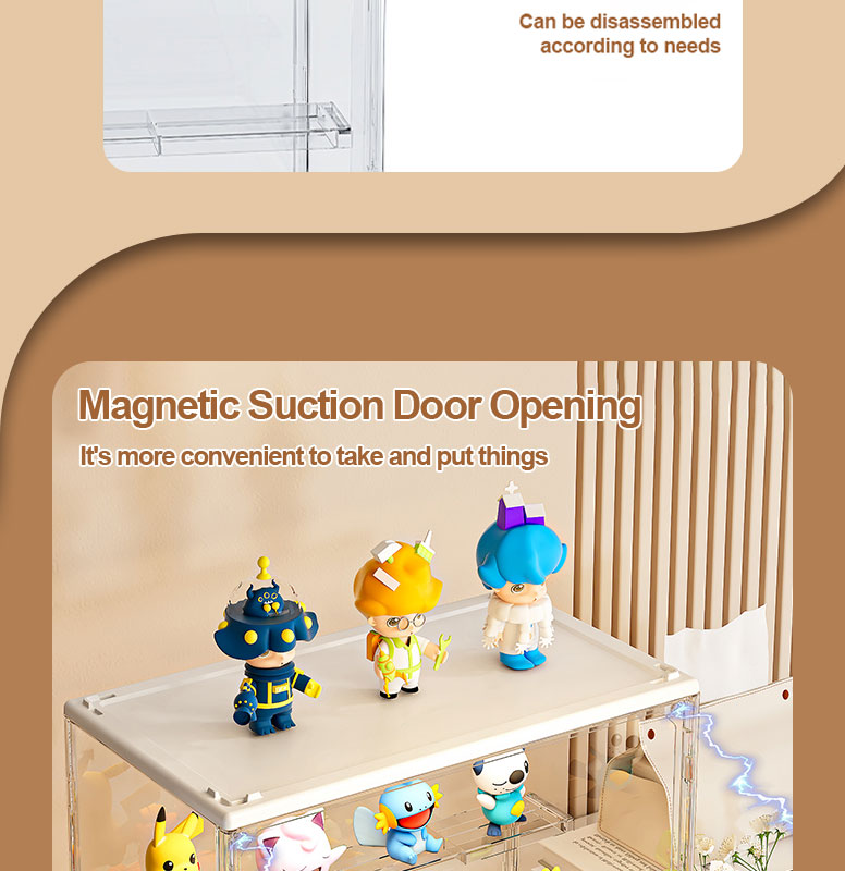 Popmart Acrylic Display Box Storage Organizer Transparent Box Stackable ...