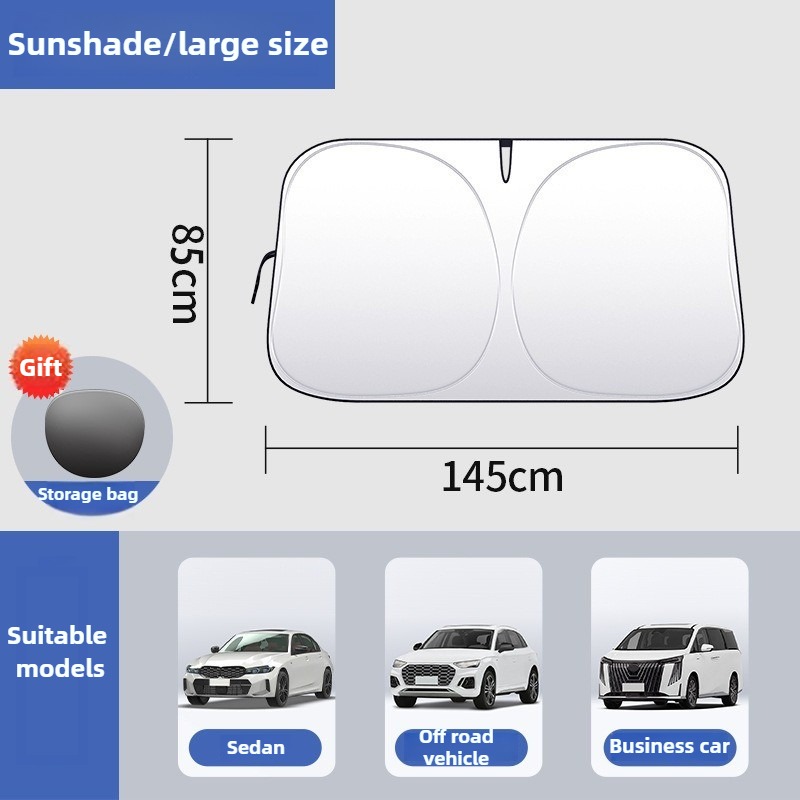 Car Windshield Cover Shield Sun Shade Set Foldable Car Window Sunshade ...