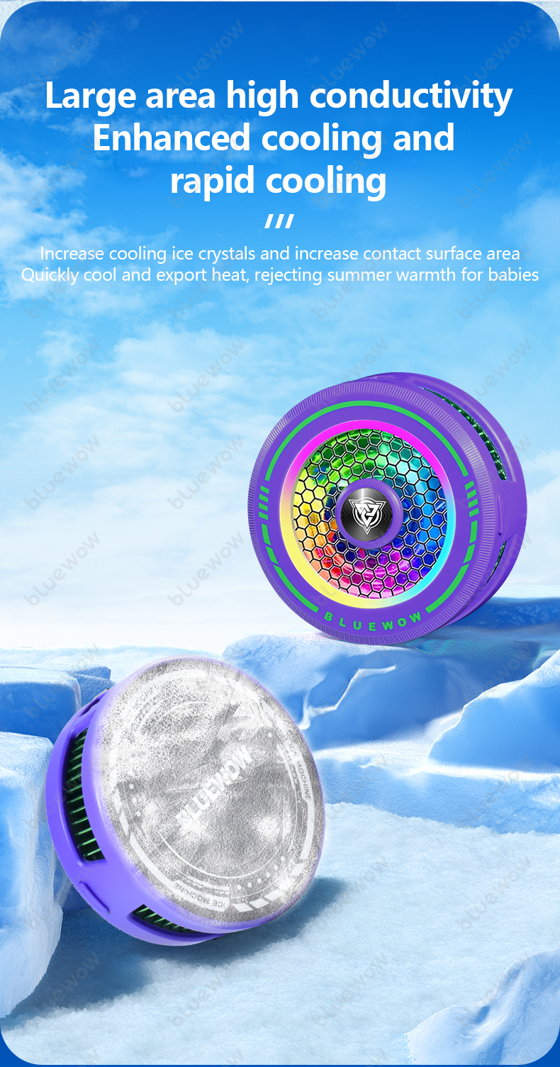 【2025 New Icing】BlueWow 15W X109 Phone Radiator for Mobile Phone Phablet Fan Semiconductor ...