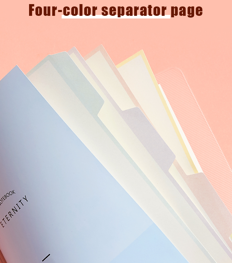 Binder Notebook A5/B5 60 sheets Loose Leaf Refillable Notebook With ...