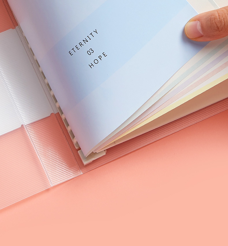 Binder Notebook A5/B5 60 sheets Loose Leaf Refillable Notebook With ...