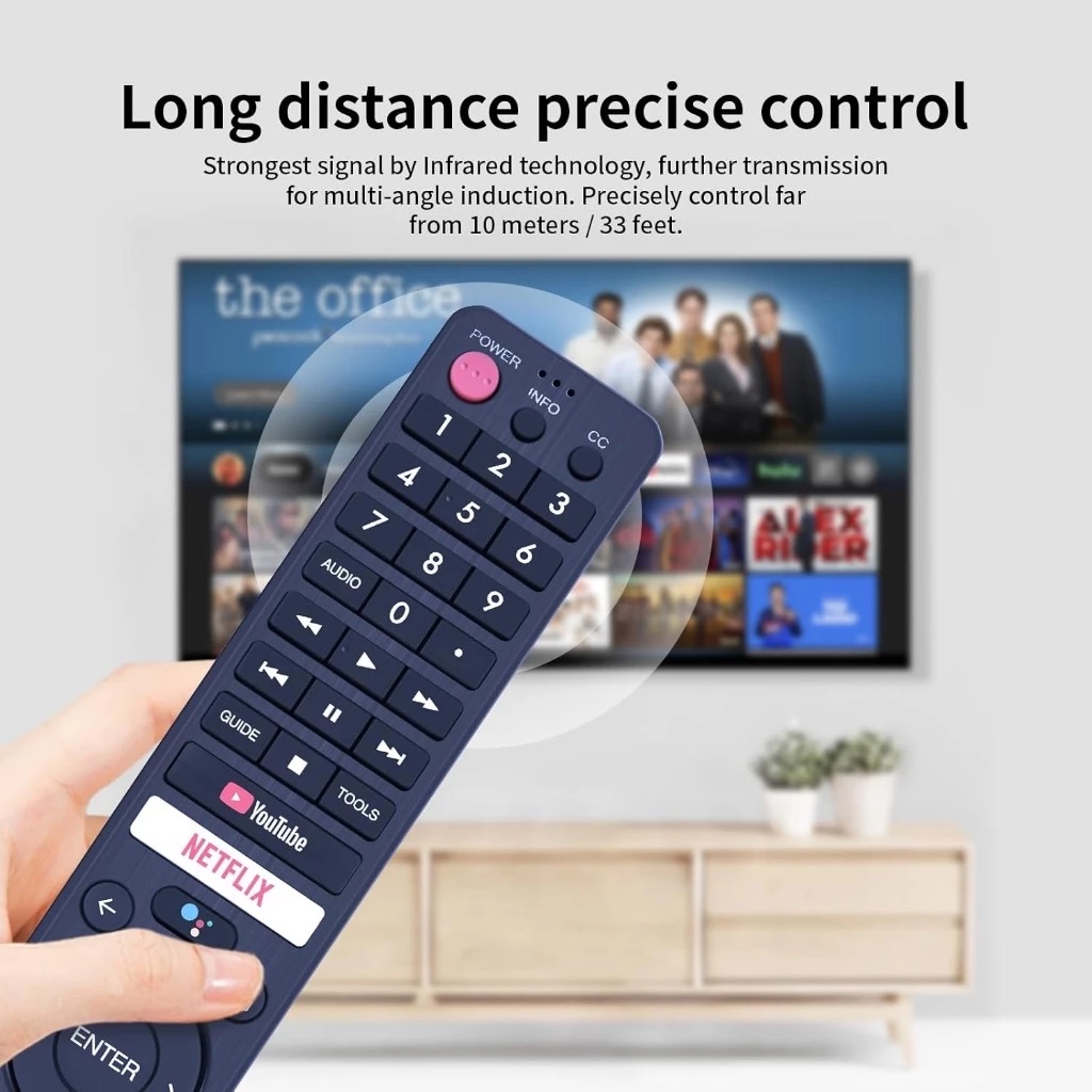 SHARP TV Remote Control For LED/Android TV /Smart TV Netflix YouTube ...