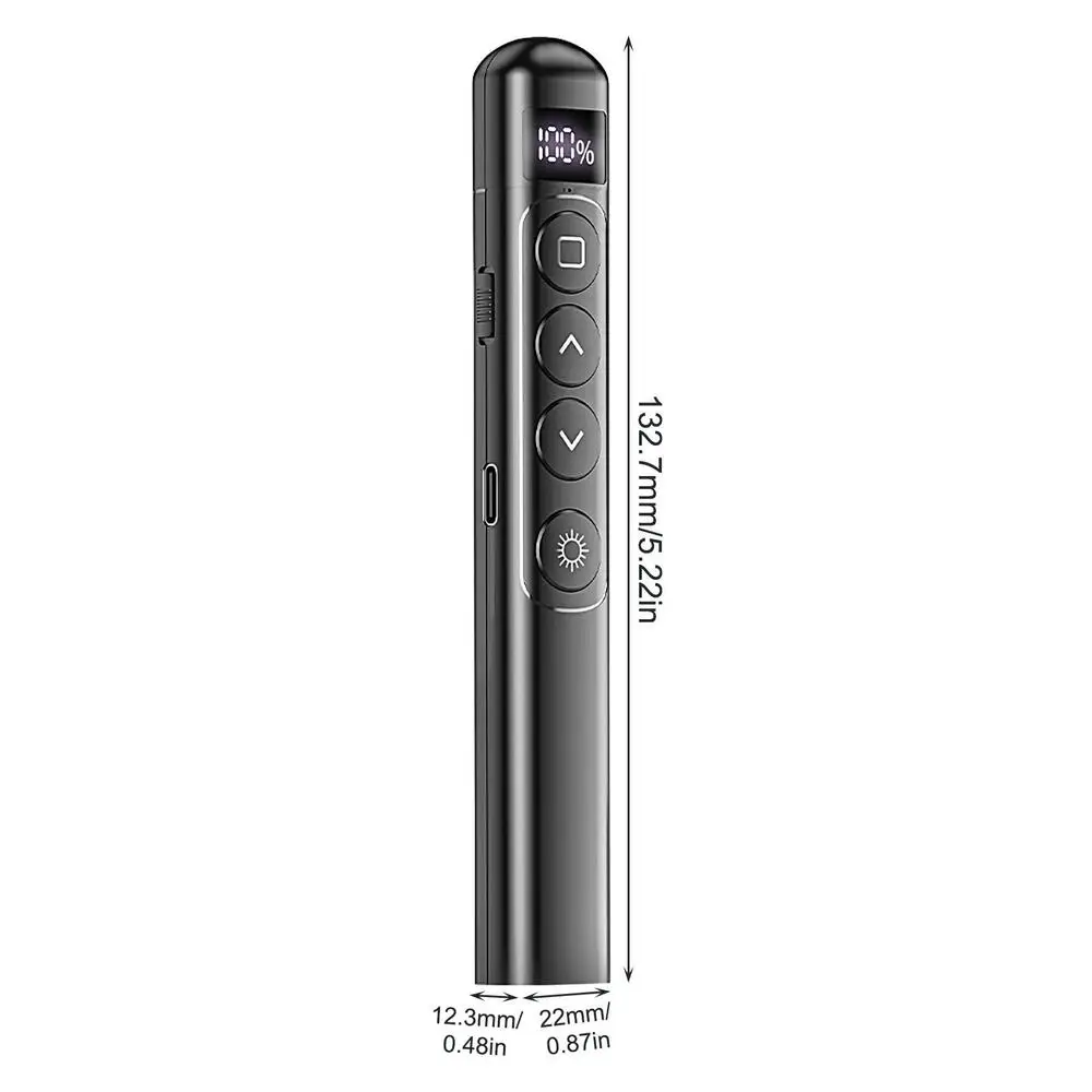 Flip-pen Presentation Clicker RF 2.4GHz PowerPoint Clicker Laser ...