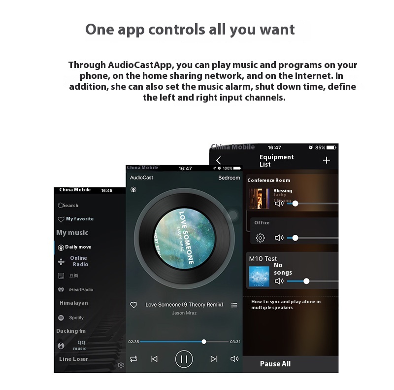 Wireless Wifi Music Audio Streamer Receiver Audiocast Ieast PPlay M5 ...