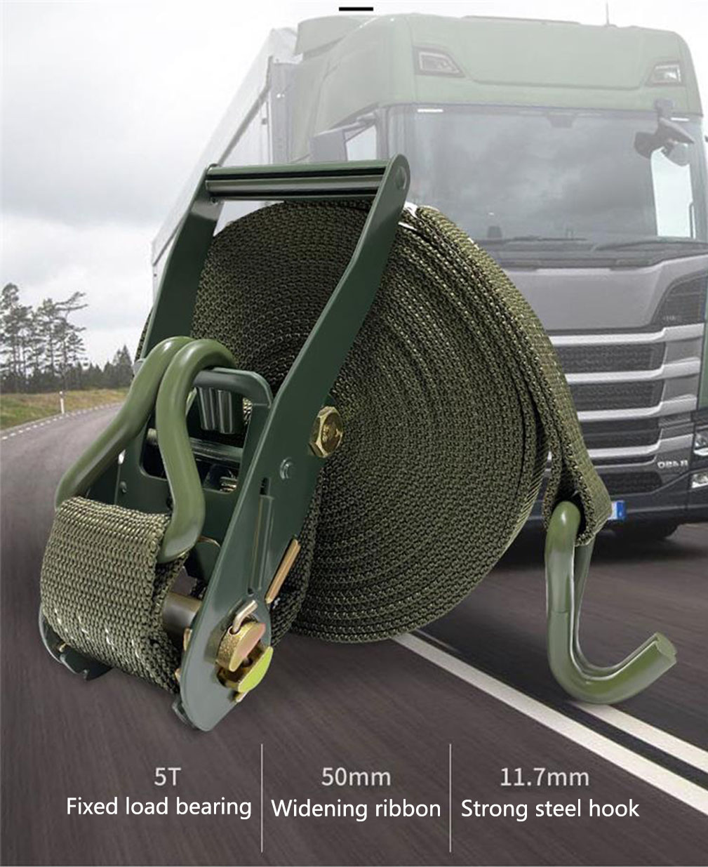 10m Ratchet Strap Tie Down Adjustable Heavy Duty Tie-Down Ratchet Cargo ...