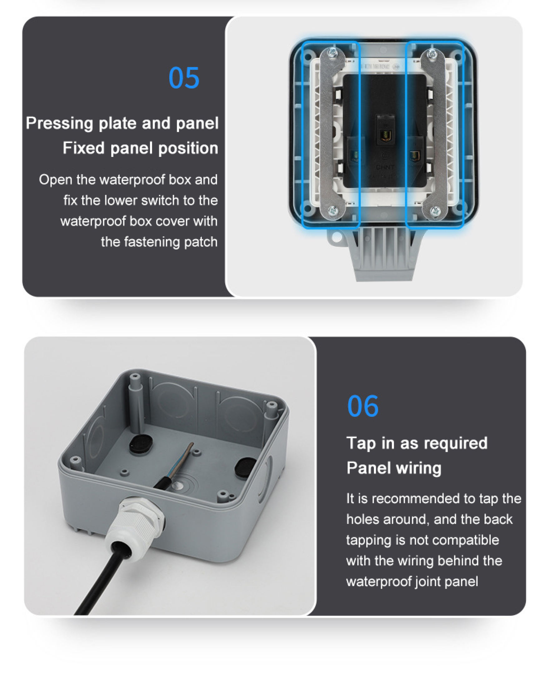 TEP Outdoor Waterproof Socket Outdoor IP66 Surface Mount Rainproof ...