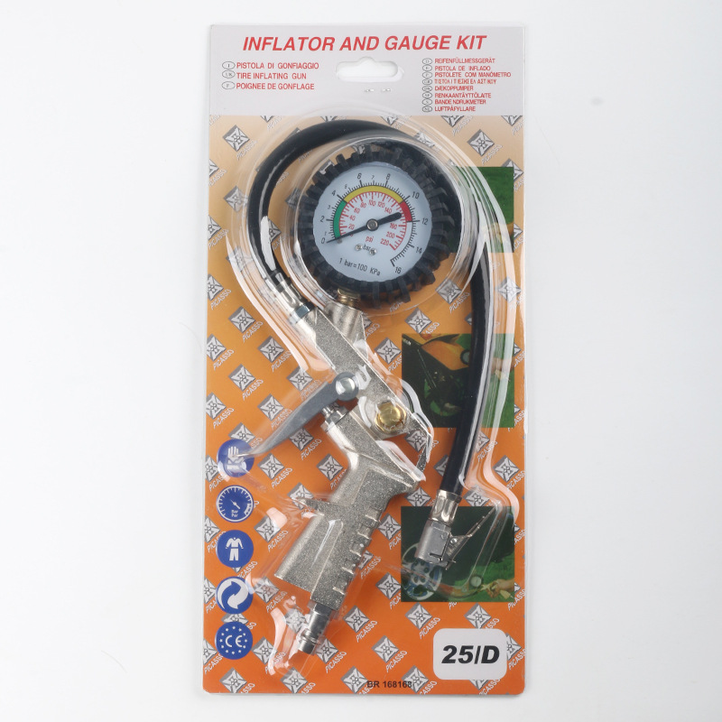 Tire Inflator with Pressure Gauge 220 PSI Air Chuck Heavy Duty Inflator ...