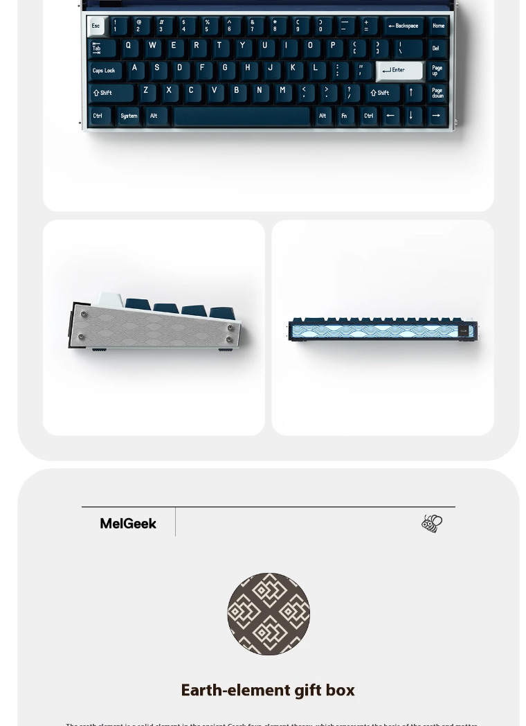 Melgeek Made68Pro Four Elements Gift Box Gaming Custom Magnetic ...