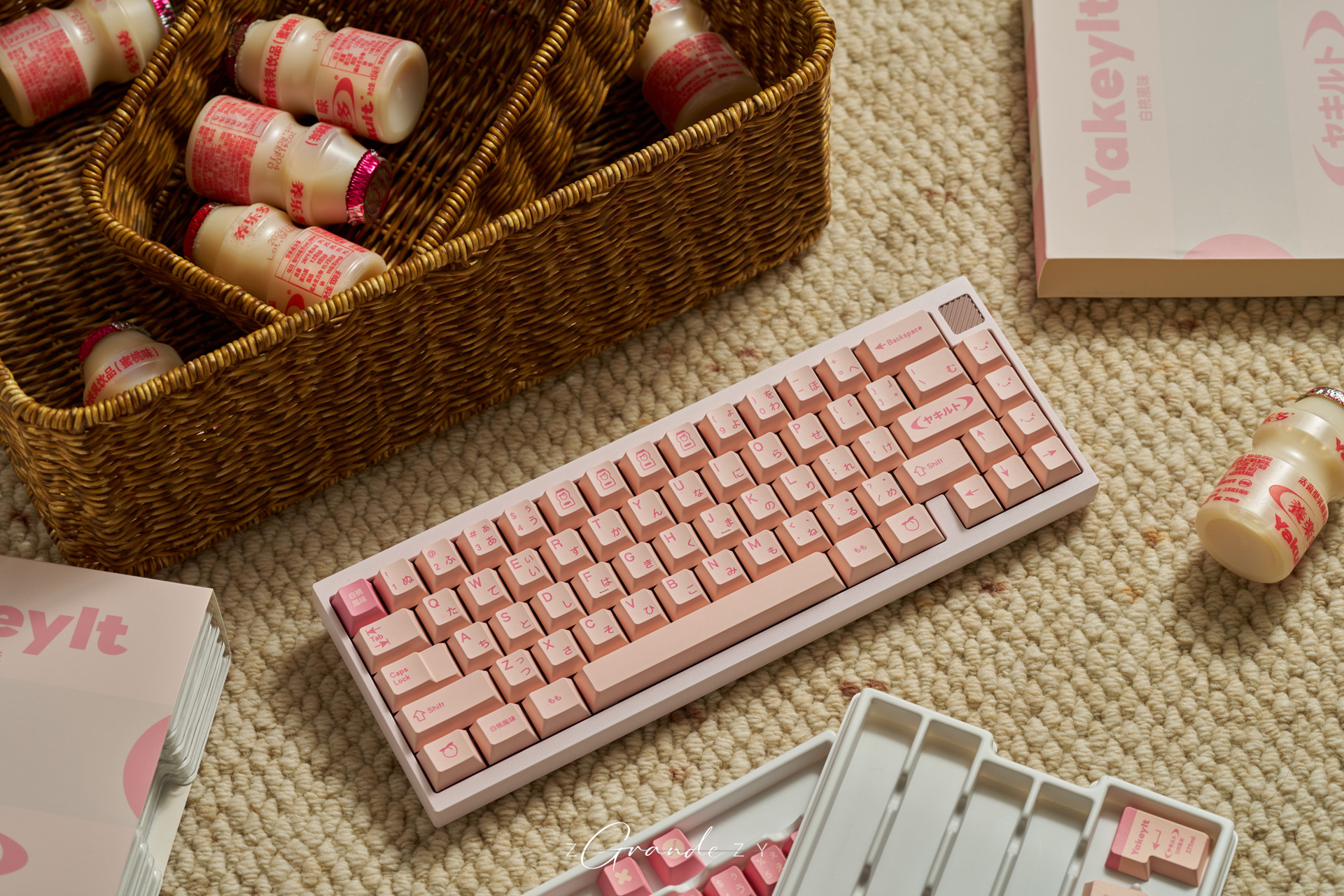 TUT Yakeylt Pink Cherry profile keycaps set | Shopee Philippines