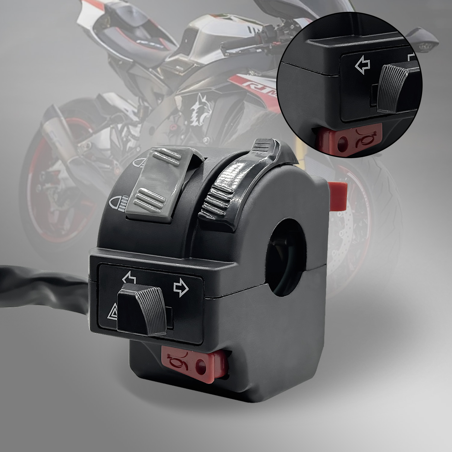 Domino Handle Switch SET For Nmax（Left+Right）with flasher relay plug ...