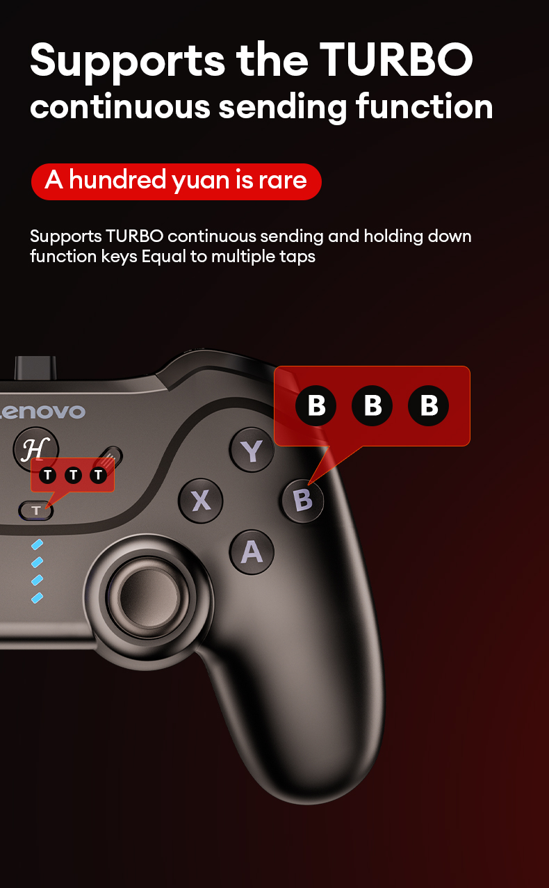 Lenovo P01 Wired Controller For Switch/PC/ Android TV Plug And Play ...