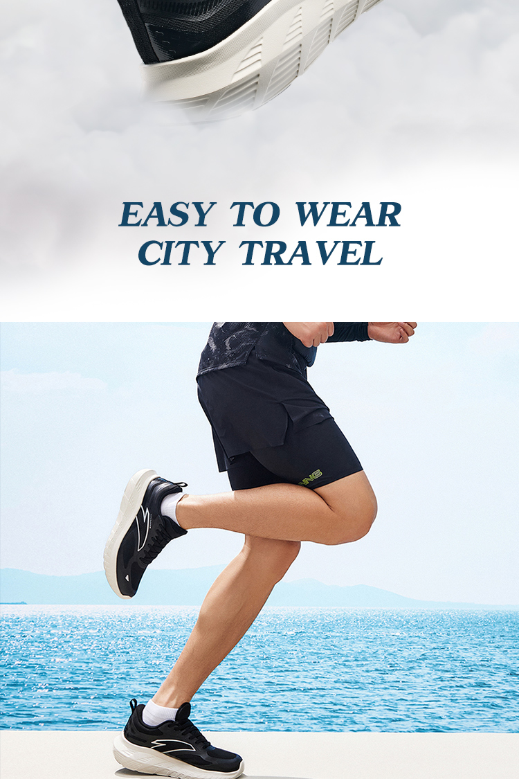 ANTA Men Yun Road Running Shoes Lightweight Durability Comfortable Soft ...