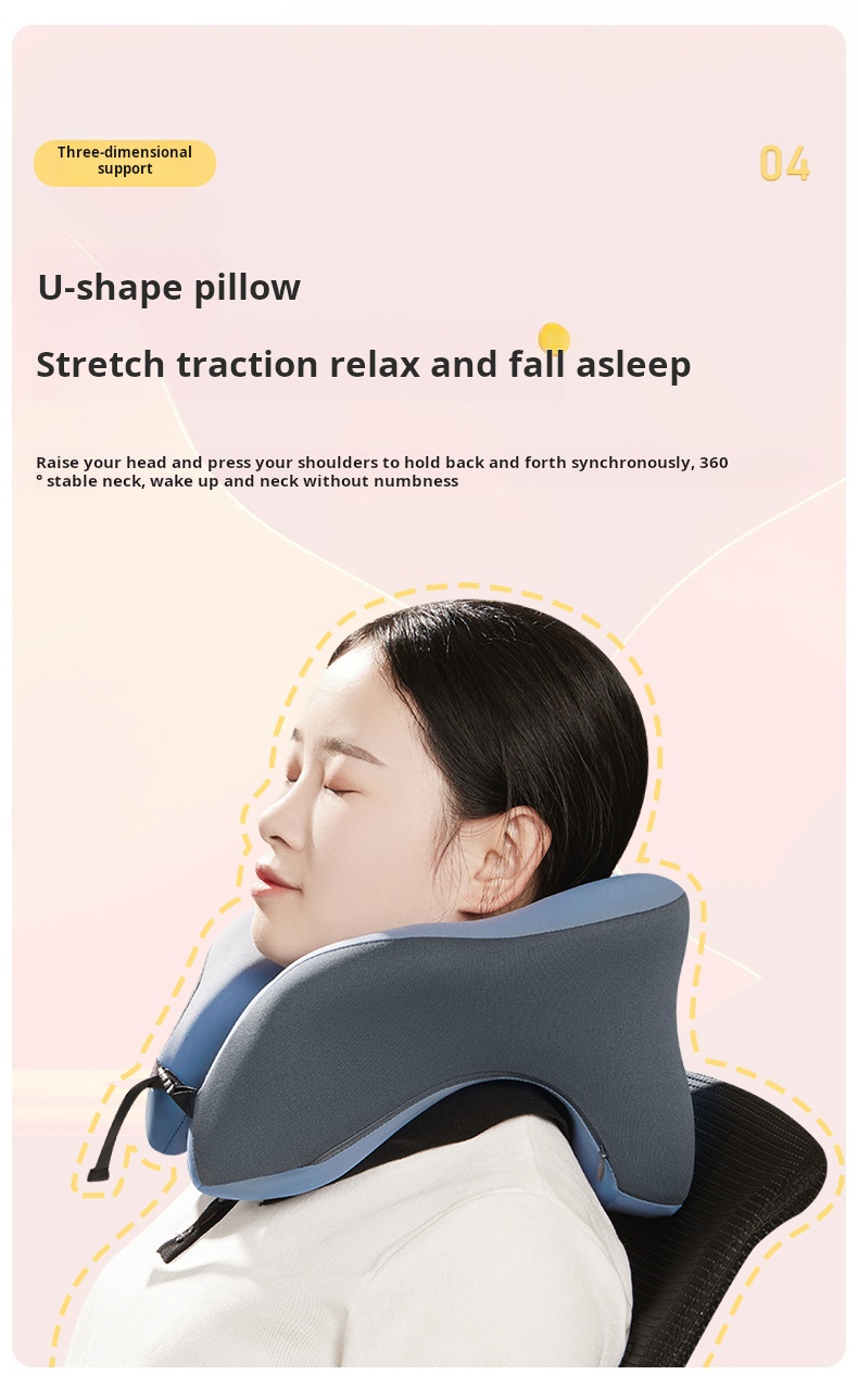 Nap Neck Pillow Ergonomic Nap Pillow for Office/Travel U-shaped Lunch ...