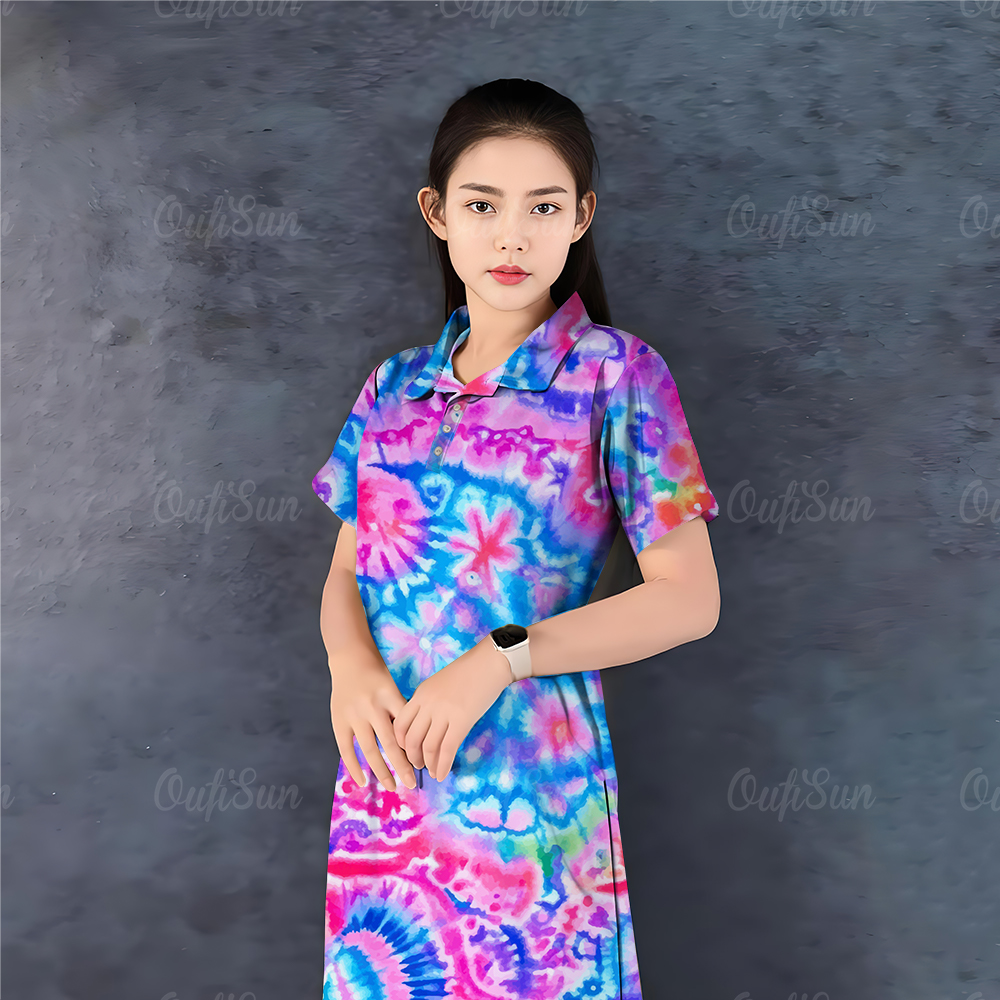 Dresses Women New Style Filipiñiana attire for women Polo Dress Plus ...