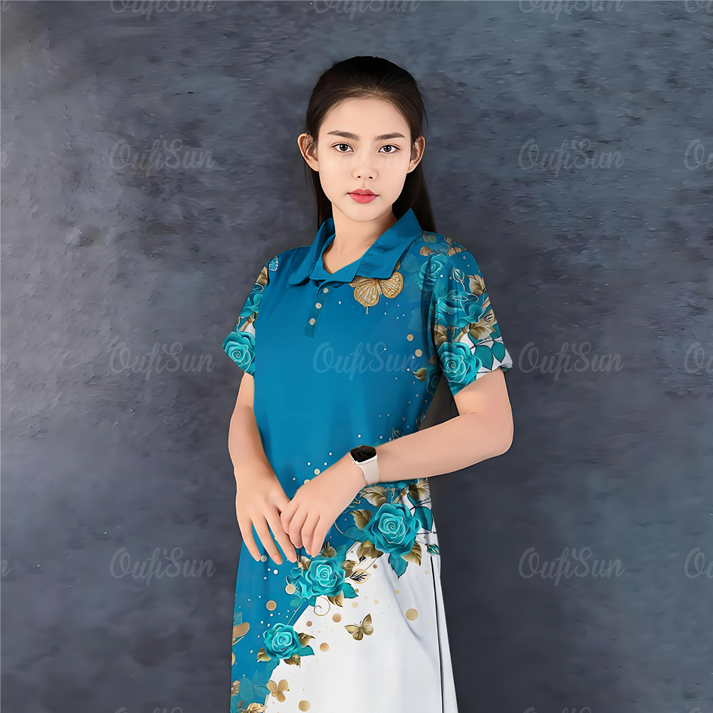 Dresses Women New Style Filipiñiana attire for women Polo Dress Plus ...