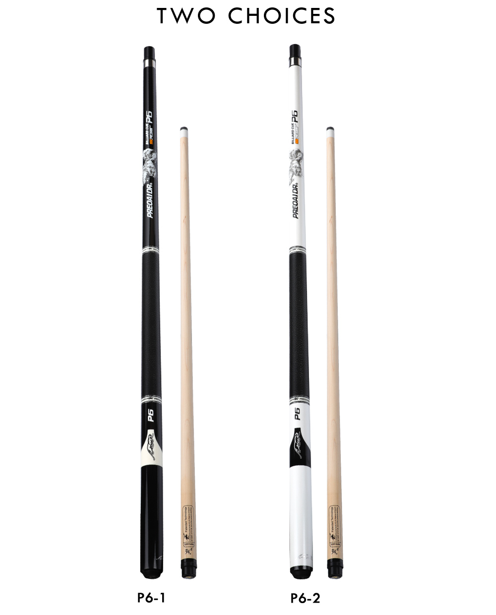 Preoaidr 3142 P6 Pool Cue Stick Black Maple Shaft 10.8/11.8/13mm Tip ...