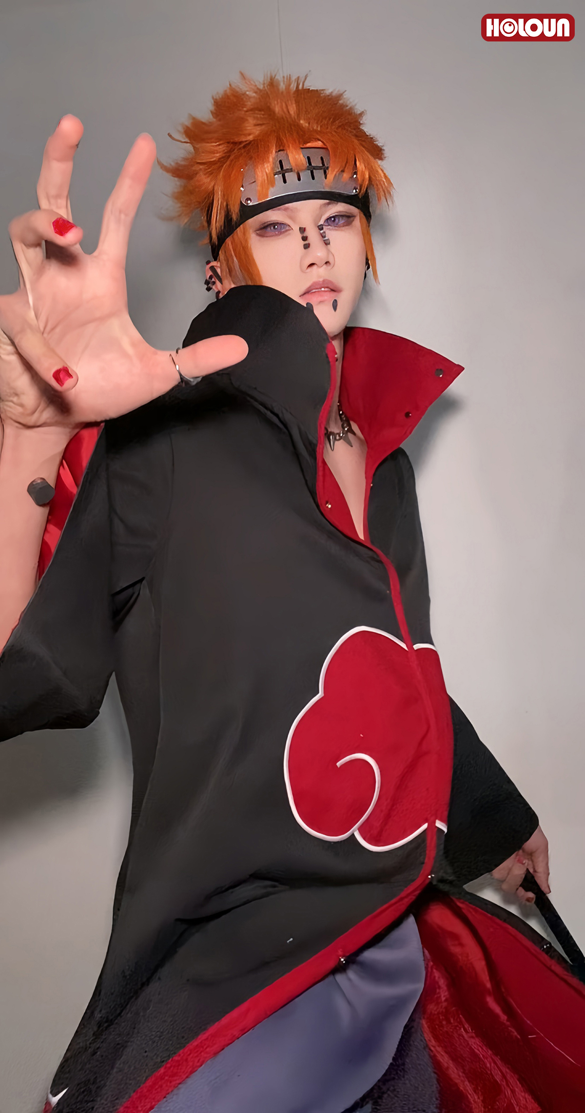 HOLOUN Uchiha Itachi Cosplay Costume Nagato Akatsuki Coat Japanese ...