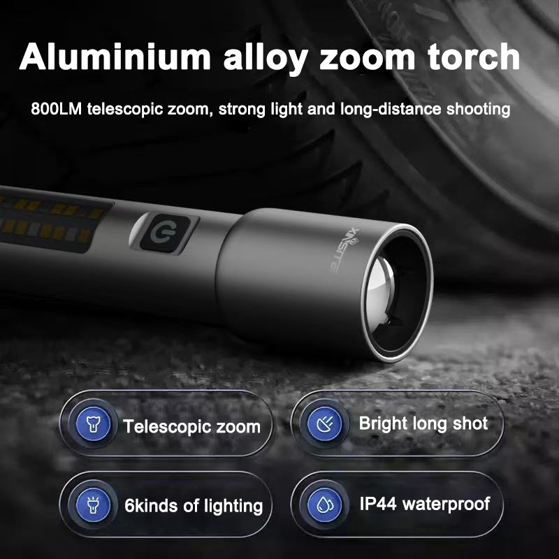 Acciaiie Flashlight Rechargeable Waterproof Original Super Bright Zoom ...