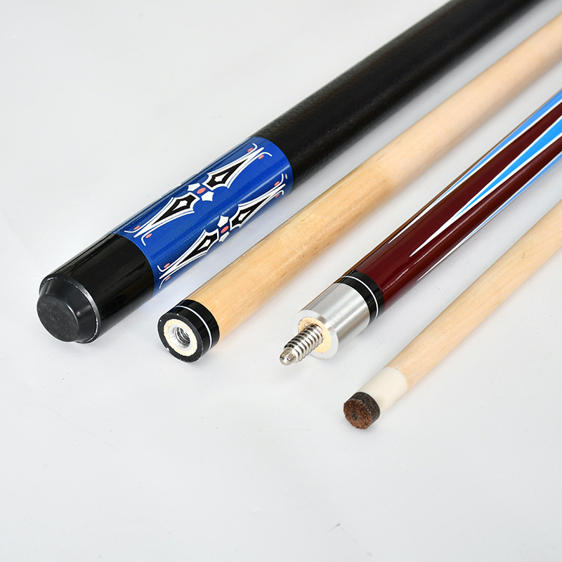 Billiard Cue 13MM Big Head Black 8 Cue 1/2 Structure Pool Cue 台球杆 ...