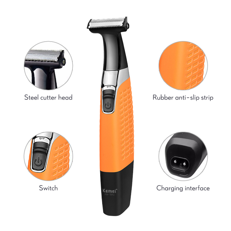 KEMEI KM-1910 Professional Beard Trimmer Electric Shaver Reciprocating ...