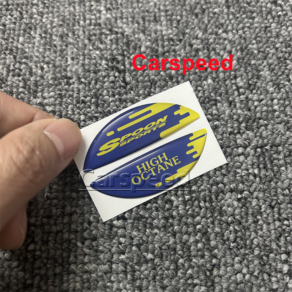 Spoon Car Racing Fuel Tank Cap Cover Decorative Stickers 3D Oil Tank ...